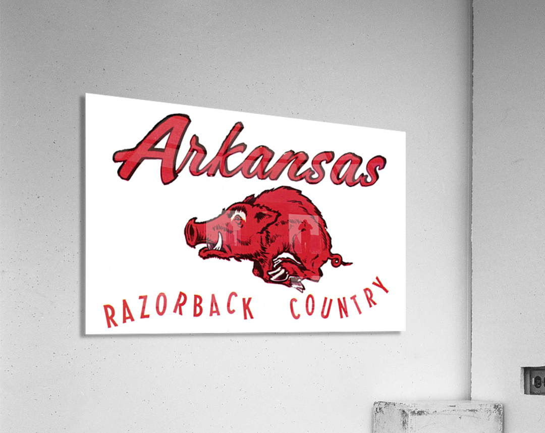 vintage arkansas razorback country sign wood college signage - Row One ...