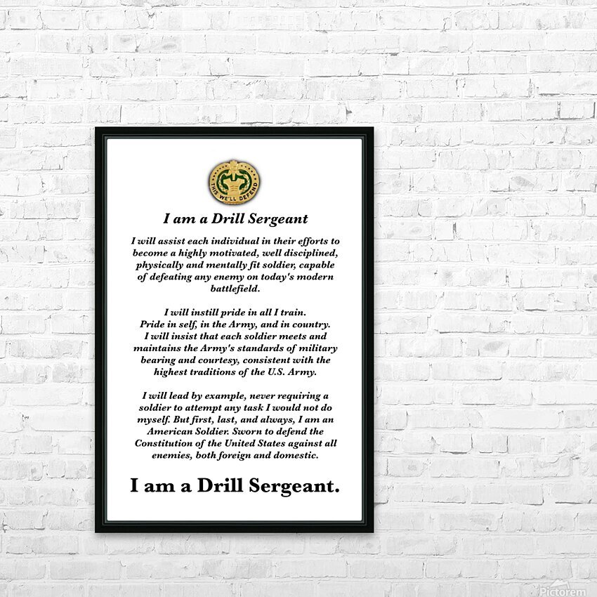 The Drill Sergeant Creed - ArmyFacts com