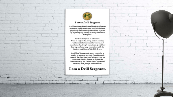 The Drill Sergeant Creed - ArmyFacts com